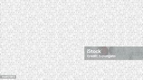 Vector Binary Code Grey Texture Stock Illustration Download Image Now