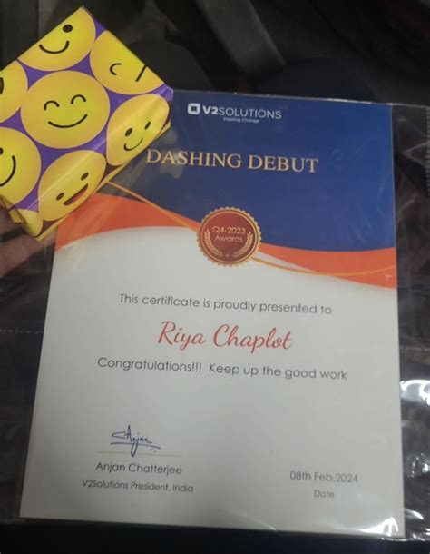 Riya Chaplot On Linkedin I Am Incredibly Honored To Have Been Awarded The Dashing Debut I