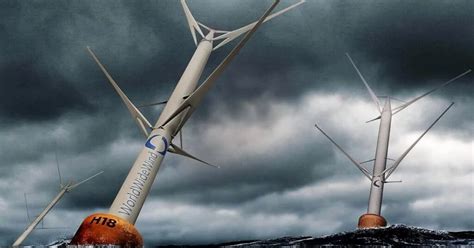 Counter Rotating Floating Vertical Turbines