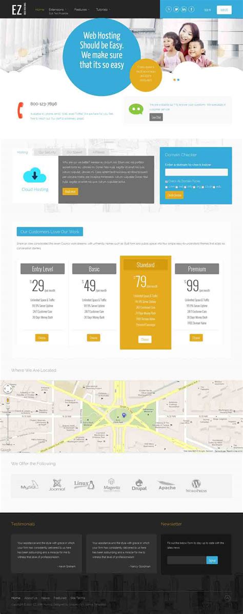 Premium Joomla Templates For Web Hosting Companies