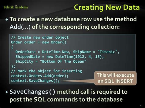 Ppt Orm Concepts Entity Framework Ef Dbcontext Powerpoint Presentation Id7031471