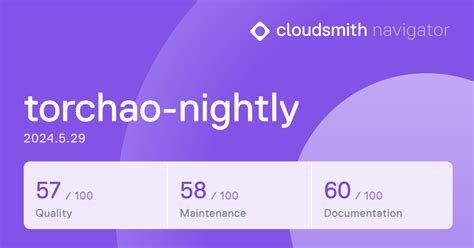 torchao nightly 2024 5 29 pypi package quality cloudsmith navigator
