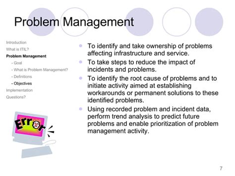 June2007 Implementing Itil Problem Mgmt Ppt