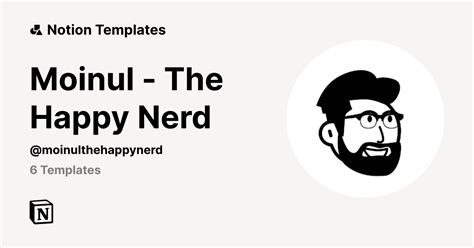 moinul the happy nerd template creator notion marketplace