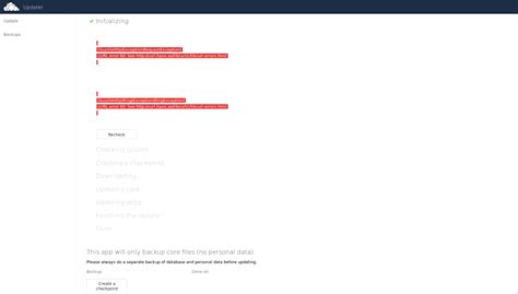 problem during update server owncloud central