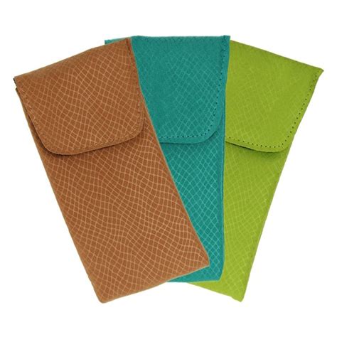 3 Pack Fabric Eyeglass Case Top Closure Slip In Eyeglass Case Soft For