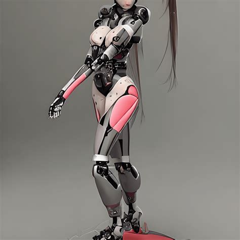 Artificial Intelligence Plexus Full Body Female Graphic · Creative Fabrica