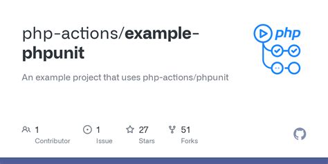 Github Php Actionsexample Phpunit An Example Project That Uses Php