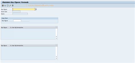 CXRK SAP Tcode Maintain Key Figures Transaction Code