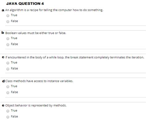 Solved Java Question 4 A An Algorithm Is A Recipe For