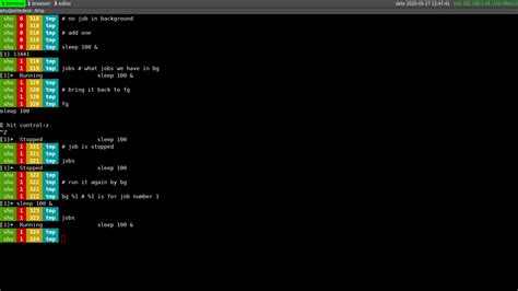 Bash Script To Kill Linux Processes Not Coming Back To Terminal Stack