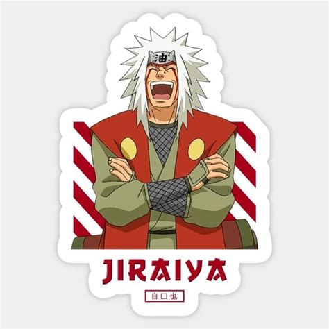 Jiraiya By Otaku Store 01 Anime Character Design Funny Laptop Stickers Cute Easy Drawings