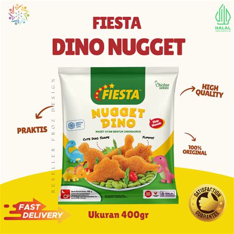 Jual Dino Nugget Naget Dino Fiesta 400 Gr Nugget Naget Nuget Nagett Nagget Fiesta Piesta
