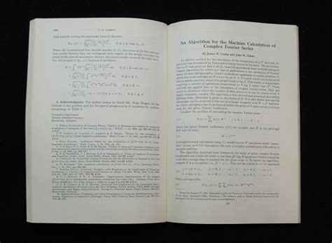 algorithm for the machine calculation of complex fourier series within mathematics of