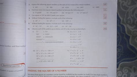Observe Each Of The Patterns Given Below And Fill In The Missing Numbers