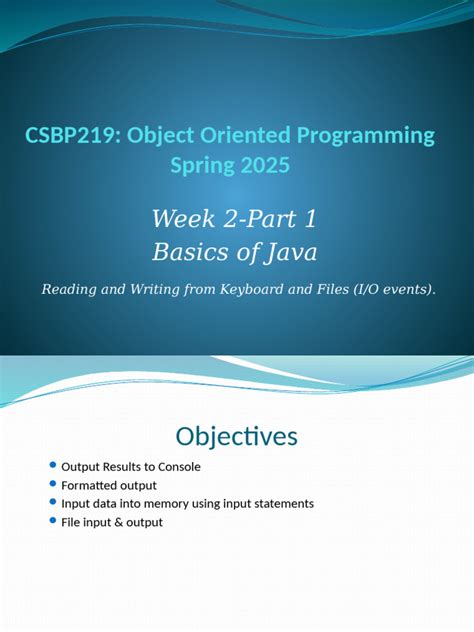 Csbp219 Sp24 Java Week2 Pdf Boolean Data Type Computing