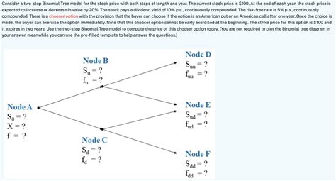 consider a two step binomial tree model for the stock
