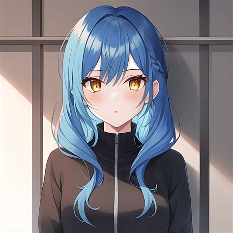 Girl With Blue Hair By Krzychumen On Deviantart