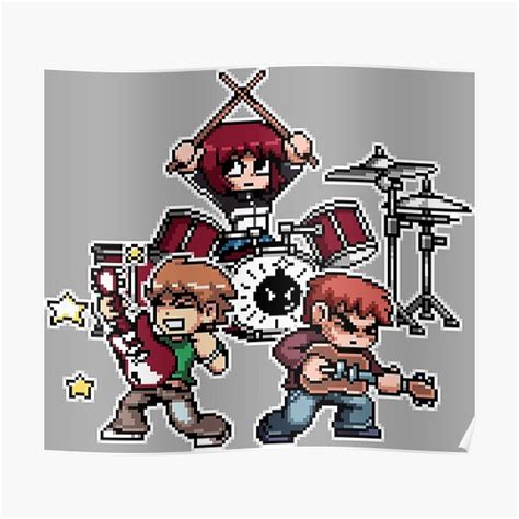 Sex Bob Ombs Sprite Poster By SpriteGuy Redbubble