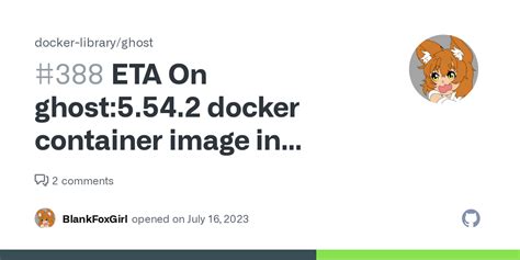 Eta On Ghost5542 Docker Container Image In Dockerhub · Issue 388 · Docker Libraryghost
