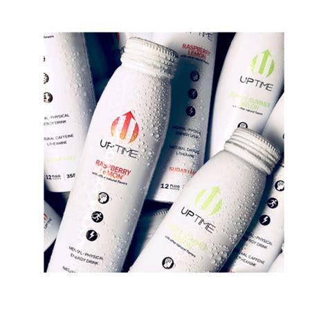 Uptime Raspberry Lemon Energy Drink 12oz 12 Pack Readyrefresh