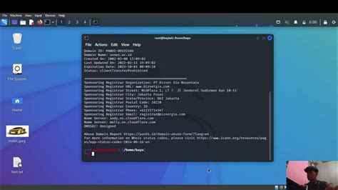 tutorial steghide whois ip2location dnsdumpster youtube