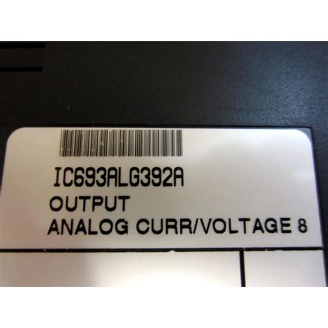 GEFanuc IC693ALG392A Analog CurrVoltage Output Module Used Mara Industrial
