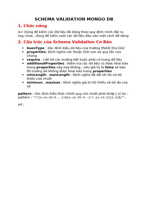 Schema Validation Mongodb Pdf