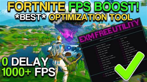 ULTIMATE Fortnite FPS BOOST Tool Boost Fps Lower Input Delay Latency YouTube