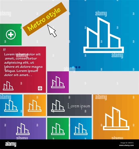 Diagram Icon Sign Buttons Modern Interface Website Buttons With