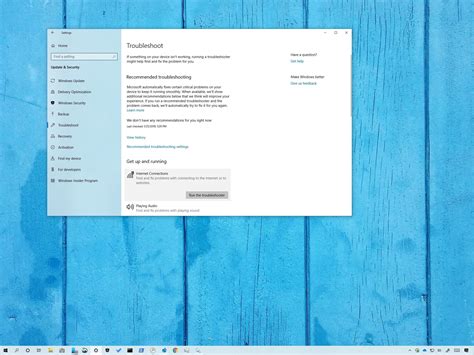 How To Use Recommended Troubleshooting On Windows 10 May 2019 Update