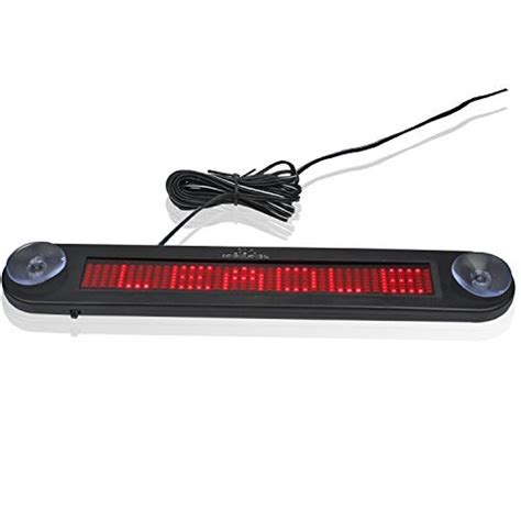 Leadleds Dc 12v Remote Led Car Sign Programmable Scrolling Message Sign