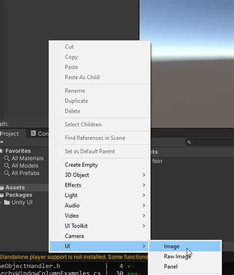 Searching Image Component In The Hierarchy Does Not Show Results Unity Engine Unity Discussions