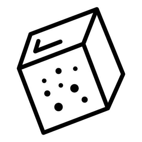 Premium Vector Candy Sugar Cube Icon Outline Candy Sugar Cube Vector Icon For Web Design