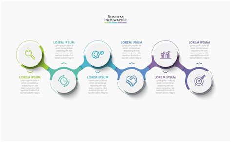 비즈니스 데이터 시각화 Infographic 배경 템플릿 프리미엄 벡터
