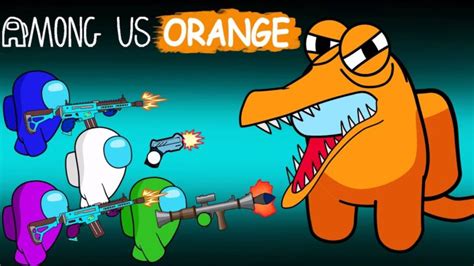 어몽어스 Vs Orange Rainbow Friends Among Us Collection Kdc Toons Among Us Animation │ Amongus