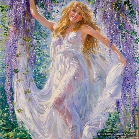 Ai创作图唯美人物油画 天使装饰画 少女精灵女孩装饰画 飘逸的仙女 Tif唯美油画 仙女图片 美女人物油画 全画幅大画幅美女人物 插画梦幻女孩 美女装饰画 长翅膀的天使女神 唯美飘逸活力梦幻
