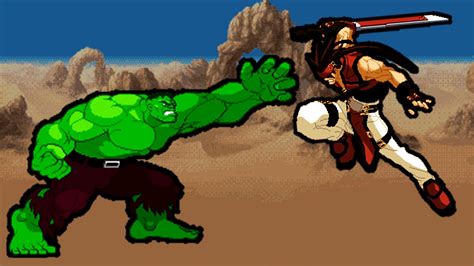 Hulk Vs Sol Badguy Sprite Art Rdeathbattlematchups