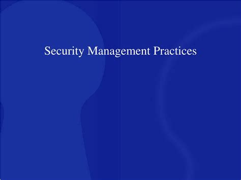 PPT Security Management Practices PowerPoint Presentation Free Download ID