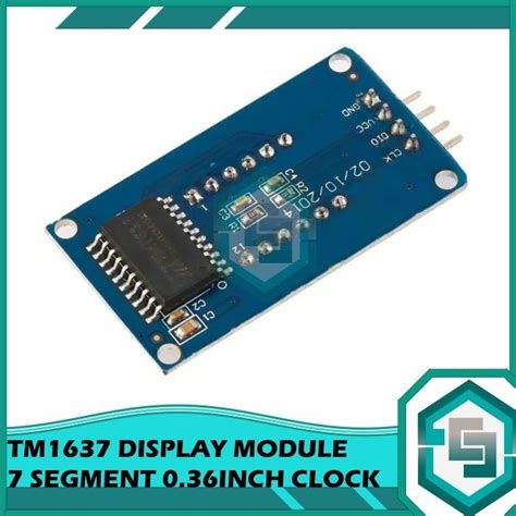 Jual Tm1637 Display Module 7 Segment 0 36inch Clock Red Merah Shopee Indonesia