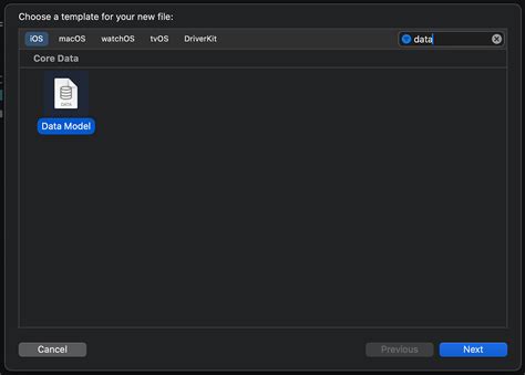 Ios Core Data Modeling Data