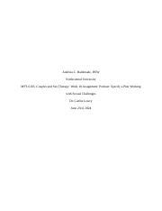 Working With Sexual Challenges Approaches Techniques Course Hero