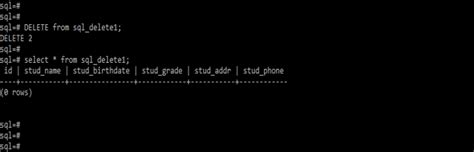 Sql Delete Statement To Delete Records From Table