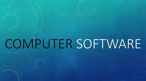 Computer Software Ppt