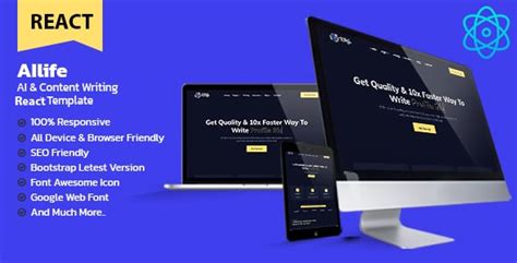 React Ai Website Templates Themeforest