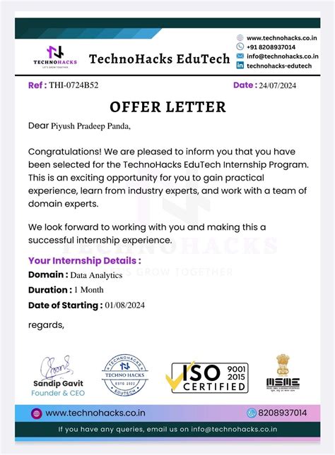 Piyush Panda On Linkedin Internship Dataanalytics