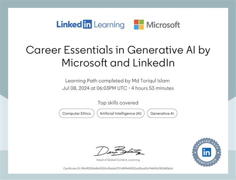 md toriqul islam on linkedin generativeai professionalcertificate