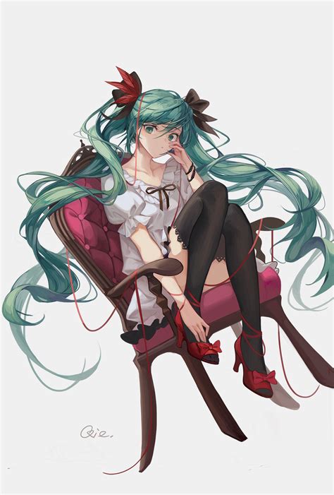 Hatsune Miku Vocaloid And More Drawn By Qie Danbooru
