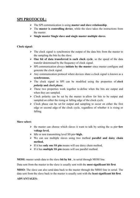Spi And Uart Communication Protocols Pdf