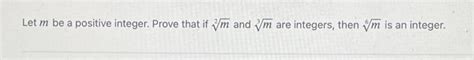solved let m ﻿be a positive integer prove that if m2 ﻿and